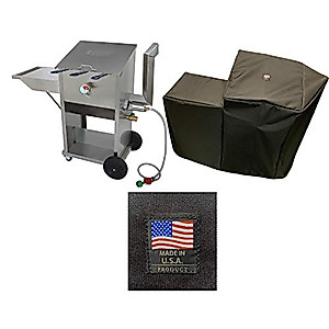 Enterprises 700-709 PVC Coated Polyester Cover 5009 Full Length Custom Protection Made for 9 Gallon Deep Fryer Protection from The Elements Made in The USA Compatible with Bayou Classic Deep Fryer