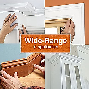 Mecurate Miter Saw Protractor, Inch/Metric Miter Protractor with Bobble Level, Miter Cut and Single Cut for Crown Molding