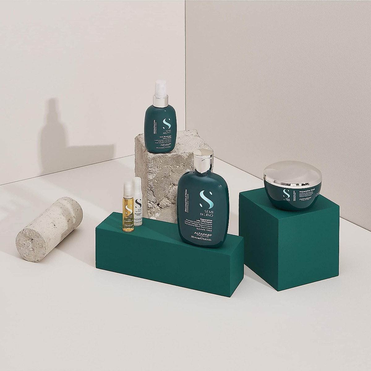 Alfaparf Milano Semi Di Lino Reconstruction Reparative Anti-Breakage Daily Fluid - Professional Salon Quality - For Damaged Hair - Repairs, Provides Shine and Volume - 4.23 Fl Oz