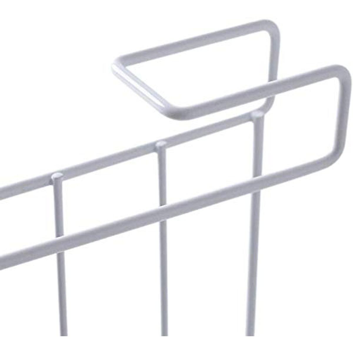 Hxytech Shelf Dividers, Set of 8 Vertical Metal Organizer Separators for Wood Shelf Wardrobe Cabinets Kitchen Office Sweater New and Improved, White