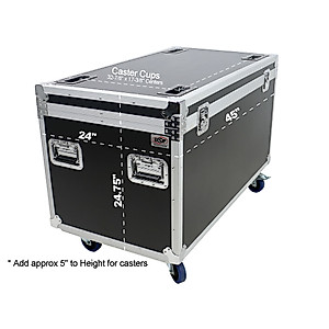 OSP Cases | ATA Road Case | Utility Truck Pack Transport Case | 45" Rubber-Lined Cable Trunk | Heavy-Duty Casters | TP4524-30