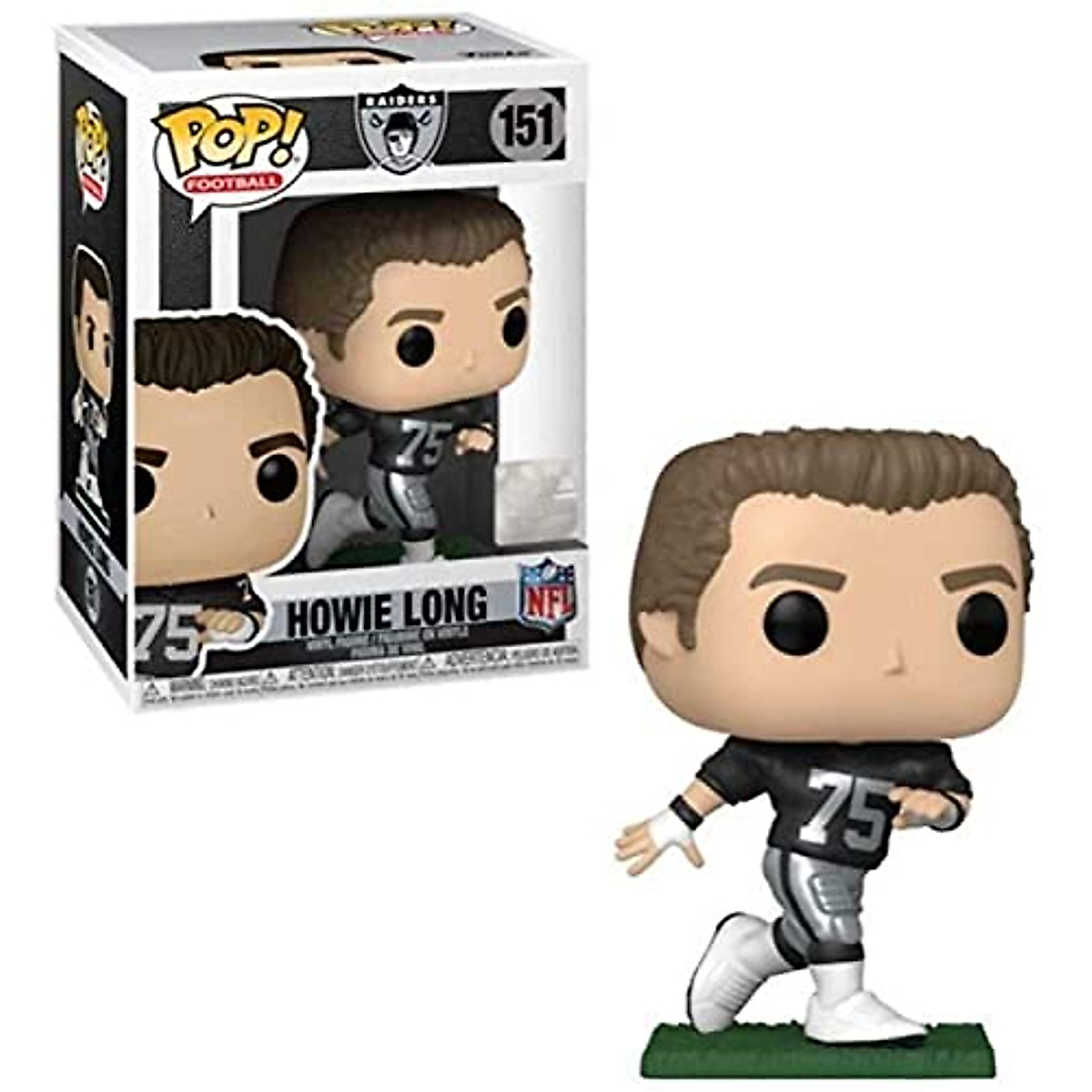 Pop NFL: Howie Long Oakland Pop # 151 Vinyl Figure (Bundled with EcoTek Pop Box Protector Case)