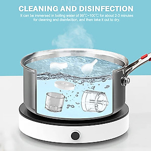 Nasal Aspirator for Baby, Electric Baby Nose Sucker, USB Rechargeable with 3 Suction Levels, Mute and Anti-Backflow with Infant Nose Cleaning Tweezer