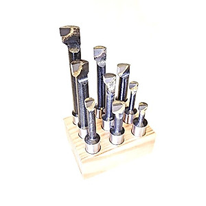 HHIP 3/8 INCH C-6 9 Piece Boring BAR Set (1001-0001)