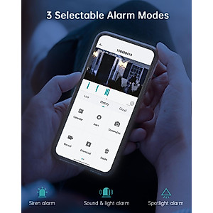 2K Security Camera Outdoor Wireless WiFi with 360° PTZ, ZUMIMALL Battery Powered Wireless Cameras for Home Surveillance, Spotlight & Siren/PIR Detection/3MP Color Night Vision/2-Way Talk/IP66/Cloud/SD