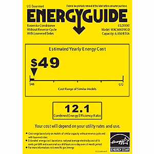 Koldfront WAC6002WCO 6050 BTU 120V Window Air Conditioner with Dehumidifier and Remote Control