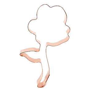 Single Rose Copper Flower Cookie Cutter