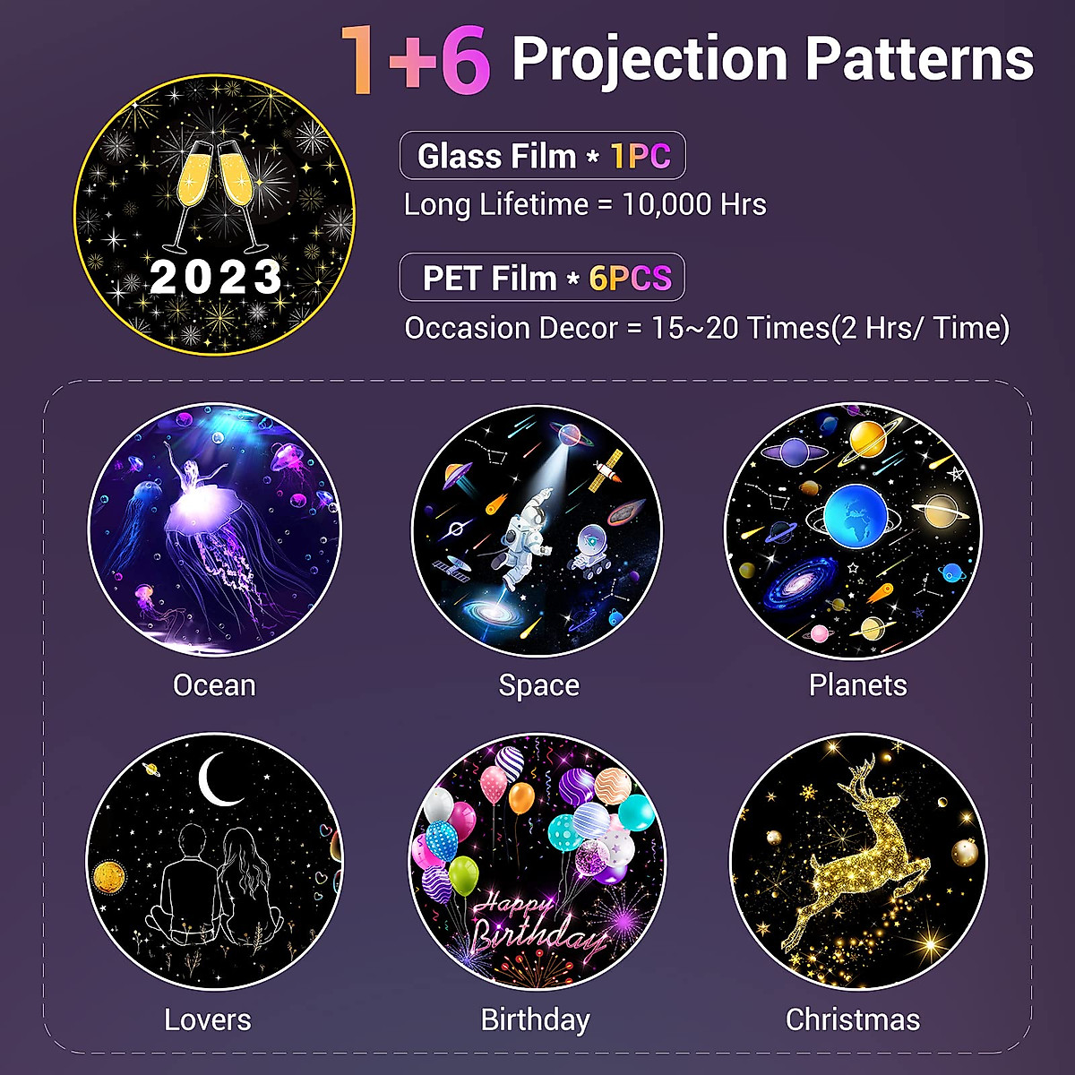 DreamColor Tall Floor Lamp with Projection & App Control