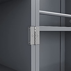 HOMEFORT 41" Kitchen Pantry Cabinet, Storage Cabinet with 6 Adjustable Shelves, Space Saving Cupboard Cabinet for Kitchen Pantry Office