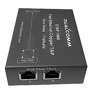 Dualcomm ETAP-1000 Zero-Delay Fast Ethernet Copper Tap
