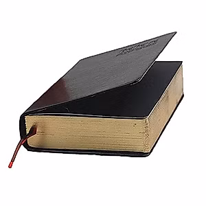 Thick Journal with Golden Rim,Blank Premium Papers,Hardcover Notebook with Black Soft Faux Leather Cover,440 Pages 220 Sheets 5x7 inches Sketchbook for Writing Drawing