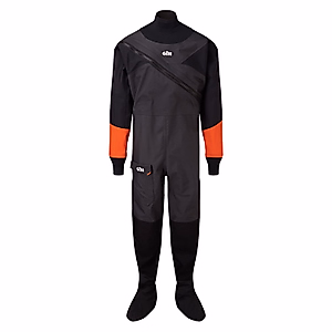 Gill Dry suit - Fully Taped & Waterproof Ideal for Watersports such as Dinghy, Sailing, Kayaking & Paddleboard (Black, S)