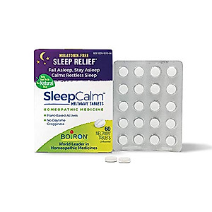Boiron SleepCalm Sleep Aid for Deep, Relaxing, Restful Nighttime Sleep - Melatonin-Free and Non Habit-Forming - 60 Count