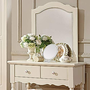 Snowflakes Double Sided Folding Handheld Mirror 1X/10x Magnification Hand held Mirror.