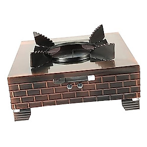 Unomor 3pcs hot pot stove barbecue stove titanium stove small burning stoves portable camping stove canned heat tea stove teapot warmer Stainless steel multifunctional furnace household