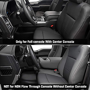 Winunite Compatible with 2015-2020 F150 Console Cover Armrest Cushion for 2015 2016 2017 2018 2019 2020 Bucket Seat F150 Center Console Protector PU Leather Armrest Cover 2015-2020 F150 Accessories
