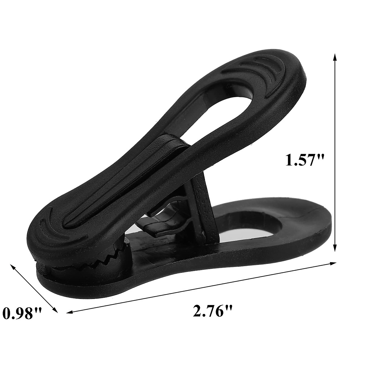 Yopay 50 Pieces Hanger Clips for Hangers, Strong Pinch Easily Clip on Clothing Pants, Multi-Purpose Kids Plastic Finger Clips for Home, Office, Travel, Crafts