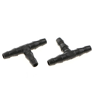 10PCS Micro Drip Irrigation System Dripper Tee Pipe Barb Hose Watering Garden