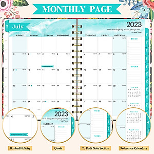Planner 2023-2024 - July 2023 - June 2024 Weekly Monthly Planner 2023-2024, 6.4 x 8.5 Academic Planner, Calendar Planner 2023-2024 with Monthly Tabs, Hardcover, Elastic Closure