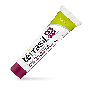 Antibacterial Skin Repair, 3X Faster Natural Ingredients for Treatment of Fissures Folliculitis Angular Cheilitis Impetigo Chilblains Lichen Sclerosus Cellulitis by Terrasil (14 Gram)