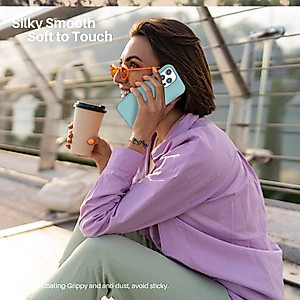 ORNARTO Compatible with iPhone 13 Pro Max Case 6.7", Slim Liquid Silicone 3 Layers Full Covered Soft Gel Rubber Case Cover 6.7 inch-Cactus