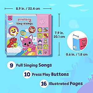 Pinkfong Sing-Alongs 10 Button Sound Book | Baby Shark Toys | Learning & Education Toys | Interactive Baby Books for Toddlers 1-3 | Gifts for Boys & Girls