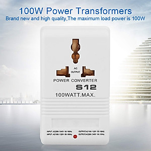 110V/120V to 220V/240V Voltage Converter, ABS CN Standard Plug Power Converter 55-60HZ 110V/120V to 220V/240V