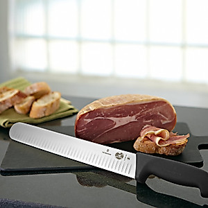 Victorinox 12 Inch Slicing Knife | High Carbon Stainless Steel Granton Blade For Efficient Slicing, Fibrox Pro Handle
