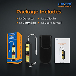 Elitech WJL-6000S Freon Leak Detector Halogen Gas Tester HVAC Refrigerant AC Sniffer R22 R410A R134A with LED