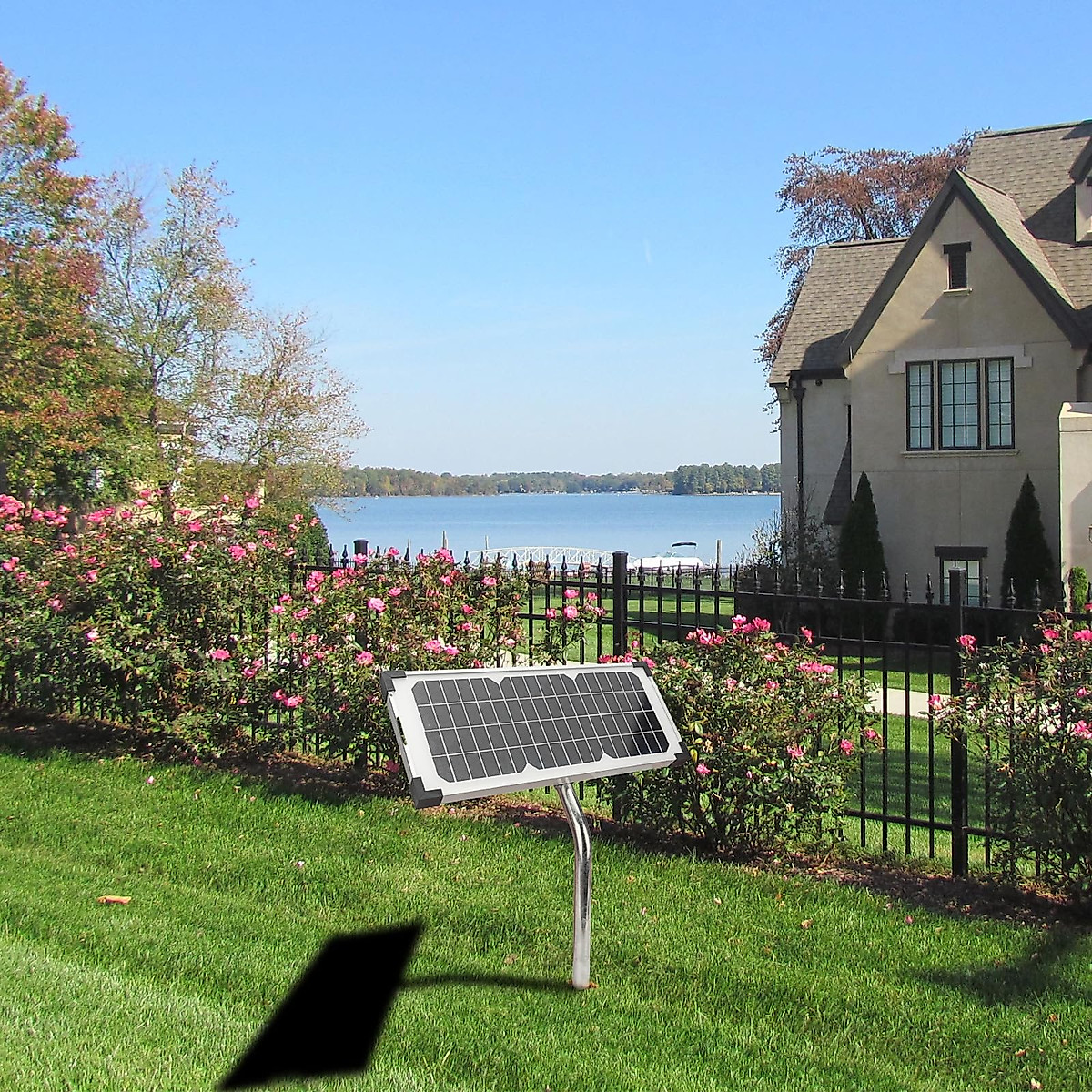 10 Watt Solar Panel Kit Compatible with Mighty Mule Automatic Gate Openers Replace# FM123