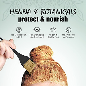 Light Mountain Henna Hair Color & Conditioner - Light Red Hair Dye for Men/Women, Organic Henna Leaf Powder and Botanicals, Chemical-Free, Semi-Permanent Hair Color, 16 Oz