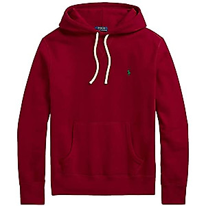 Polo Ralph Lauren Mens Cabin Fleece Hoodied Sweatshirt (XL, Redwine) Red Wine, X-Large