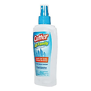 Cutter All Family Insect Repellent, Mosquito Repellent, Repels Ticks, Gnats, Fleas and More, 7% DEET (Pump Spray) 6 Ounce