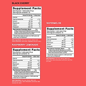 BHB Exogenous Ketones Drink Mix Packets - Real Ketones Keto Electrolytes Powder Packets No Sugar with 4 Main Fasting Electrolytes plus Hydrating Patented Keto BHB - 30 Count Variety Pack