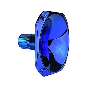 PRV AUDIO WGP14-25 BLUE CR-S - 1” Exit Horn Screw-On Waveguide - Blue Chrome Short ABS Wave Guide - 45° x 45° Nominal Coverage - Slim Profile Waveguide (Single)