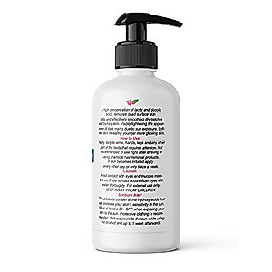 Planet Eden 20% Gly-Lactic Face and Body Skin Cream Lotion - 10% Glycolic and 10% lactic Acid for Exfoliation (8 oz)