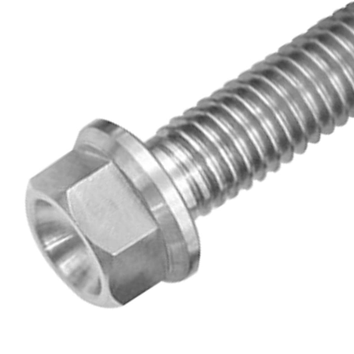 menolana M6x10-65mm Hex Head Flange Screws Flange Head 1.0 Mm Thread Pitch - M6 x 25