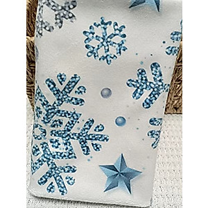 JALIBEI Snowflakes Hand Towels 13.6 X 29' Soft Kitchen Dish Towels for Household Daily Use | Home Decoration Towels