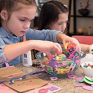 Chenille Kraft CK-4304 Wonder Foam Letters and Numbers, 6" Height, 6.9" Wide, 6.9" Length, 1/2 lb. (1500 count)