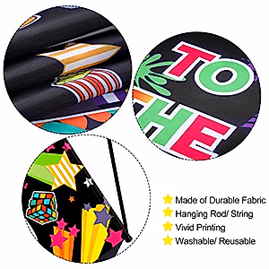 80s Party Decorations 80s Scene Setters Birthday Banner Backdrop I Love 80s Door Sign 1980s Theme Party Supplies