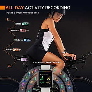 aeac Smart Watch for Women/Men, Fitness Watch, Alexa Built-in & Stable Bluetooth Call, with Heart Rate/SpO2/Sleep Monitor, 100 Sports, IP68 Waterproof Smartwatches for iOS Android