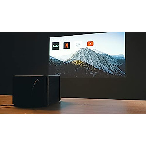 Miroir M1200S Smart TV, Native 1080p Projector,4K Input, 1000 LED Lumens