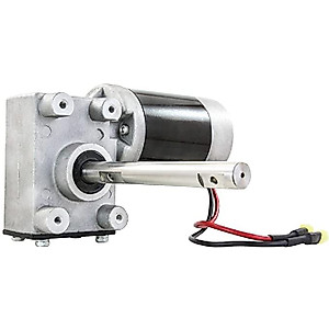 New 12 Volt Salt Spreader Motor w/Gear Box Compatible with/Replacement for Curtis Meyer Lesco Trynex D6106, D6107, D6107-06, D610706 0.618in Shaft OD