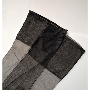 TVRtyle Women’s 10 Denier Vintage Thigh High See Through Non-stretch RHT Silk Stocking 928 (Medium)