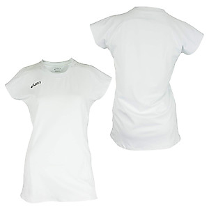 ASICS Women's Athletic Blocker Jersey (Large, White)