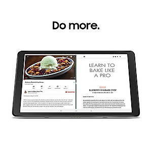 Samsung Electronics SM-T590NZAAXAR Galaxy Tab A, 10.5in, Gray (Renewed)