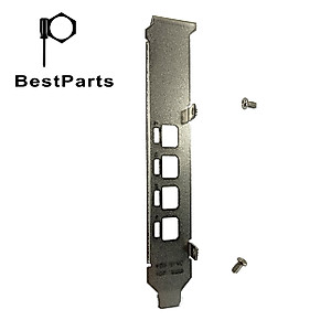 BestParts New Full Height Long Bracket for NVIDIA Quadro K1200 NVS 510 P400 P600 P620 P1000 K1200 NVS510 T600 T1000 with 2X Screws