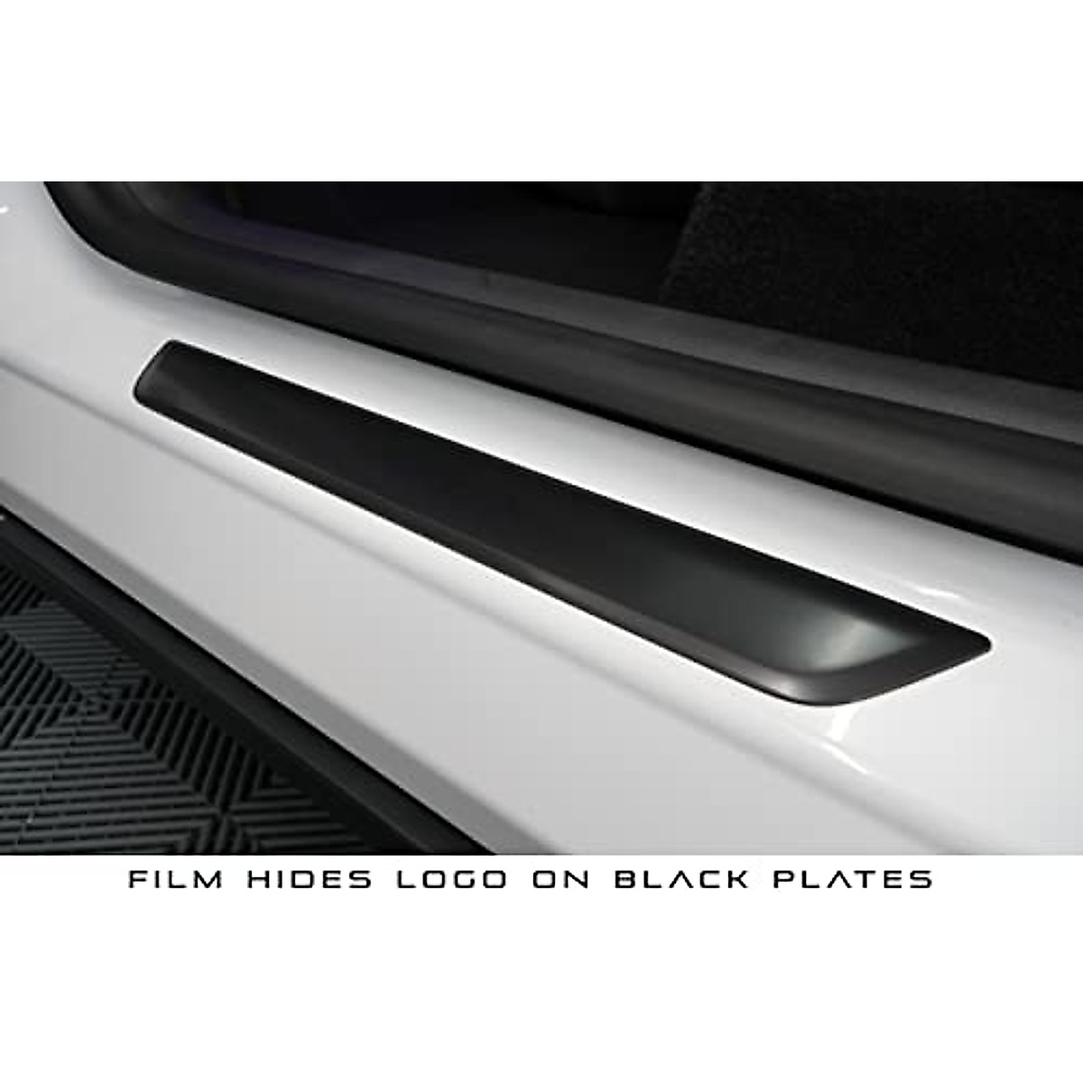 Crystal Shield DIY Door Sill Plate Protector Film Kit for Tesla Model 3 and Model Y 2017-2023 Matte 8 mil Self Healing Paint Protection Film