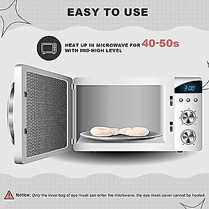 2 Packs Heated Eye Mask for Dry Eyes, Microwave Activated Moist Heat Therapy Compress Dry Eye, Warm Eye Mask for Dark Circles and Puffiness, Natural Therapy Cassia Lavender Eye Mask Black+ Pink