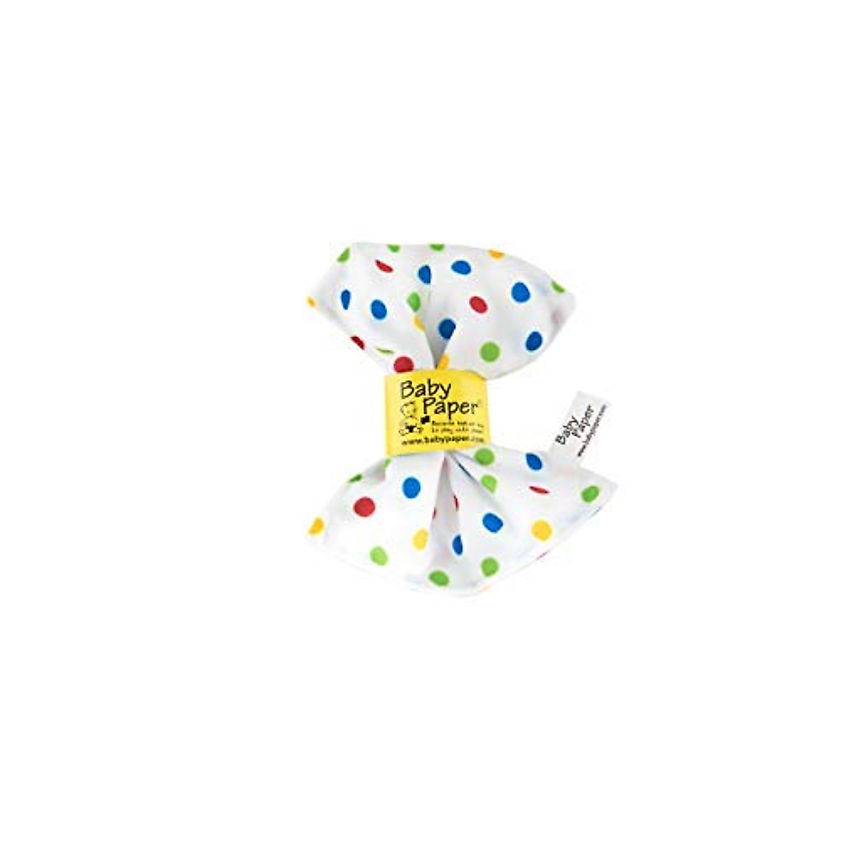 Baby Paper Original Crinkle Sensory Toy | Triangle, Yellow, Blue 3-Pack | Bright Colors, Washable, and Non-Toxic Crinkle Paper for Babies | Perfect Bow Gift Topper Reusable as a Crinkle Toy